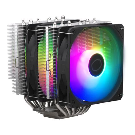 REFRIGERACION CPU COOLER MASTER HYPER 620S ARGB 6 HEATPIPES 2 VENTILADORES AMD INTEL