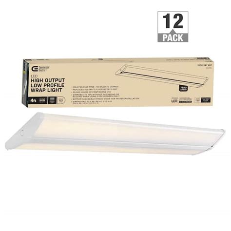 Commercial Electric 4 Ft 400 Watt Equivalent 7500 Lumens Integrated