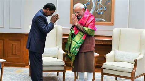 Telangana Cm Kcr Meets Pm Modi Discusses Pending Projects