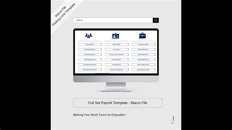Full Set Payroll Template Macro File Youtube
