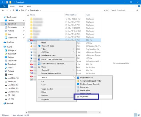 How To Add Printer To Send To Context Menu In Windows
