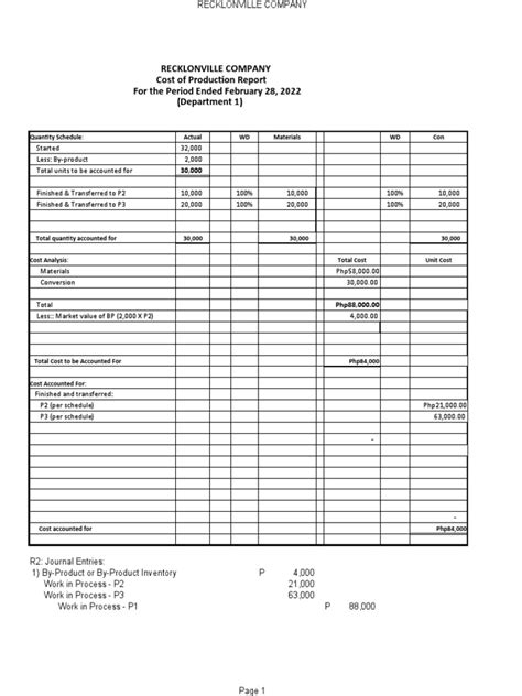 Acc 122 Practice01 Joint Costs Cpr Fifosolution Pdf Cost Financial Accounting