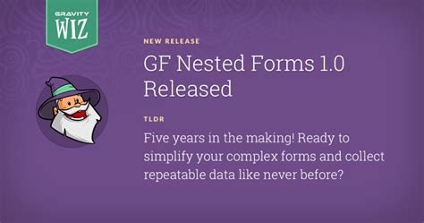 Nested Forms 1 0 Is Here Gravity Perks By Gravity Wiz