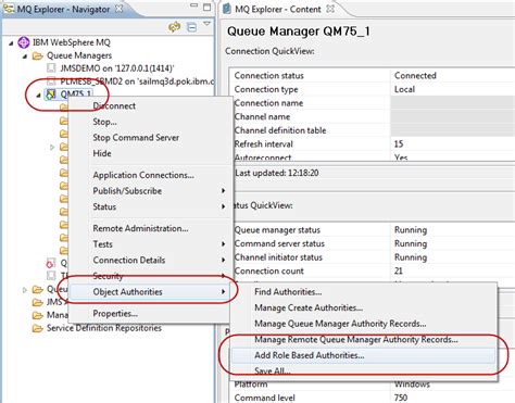 Ibm Mq WebSphere MQ Viewing Channels In WMQ Explorer Stack Overflow