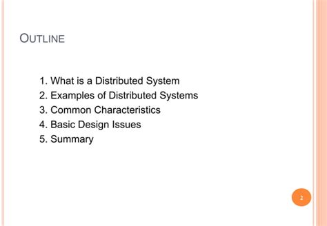 Distributed Systems Characterization And Designppt
