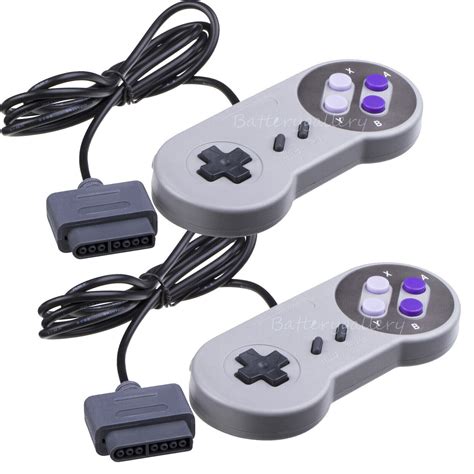 2 New Super Nintendo Snes System Console Replacement Controller 6ft For