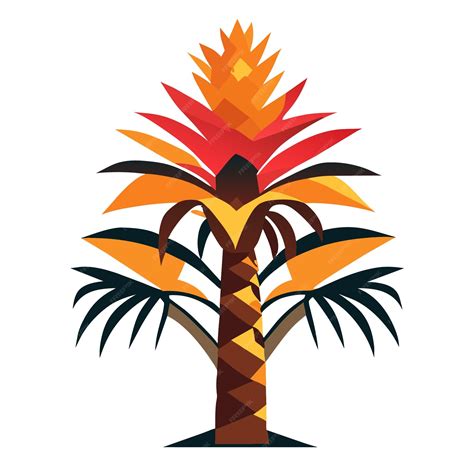Premium Vector Pineapple Tree Vector Graphic In 2d Vector Art Style