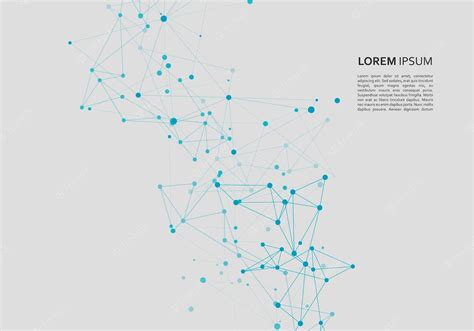 Premium Vector Abstract Connection Dots Lines Communication Science Technology Background