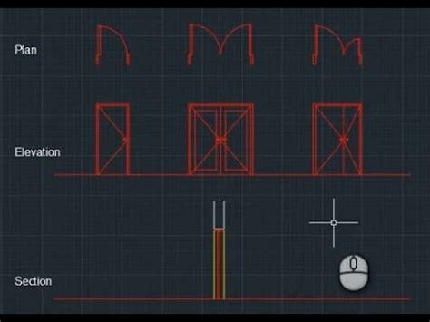 Drawing A Basic Door In AutoCAD YouTube