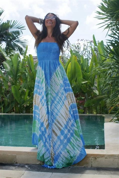 Maxi Dress Off Shoulder Maxi Dress Tie Dye Maxi Dress Beach Wearbeach
