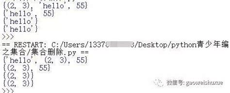 Python青少年编程第二季——17、数据结构之集合 少儿编程