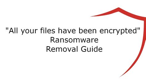 Remove All Your Files Have Been Encrypted Ransomware YouTube