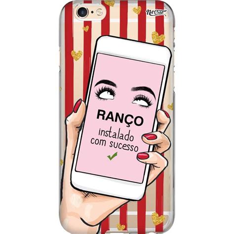 Capa Silicone NetCase Transparente Ranço Instalado Sucesso CB