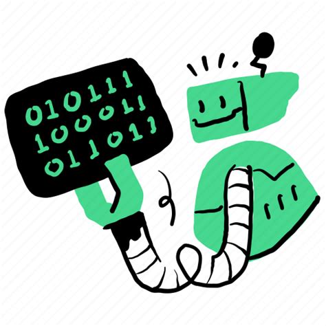 Technology Future Tech Robot Coding Programming Code Illustration