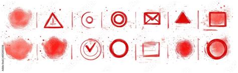 Hand Drawn Grading Marks Symbols Red Ink Exam Performance Evaluation Homework Grades A To F