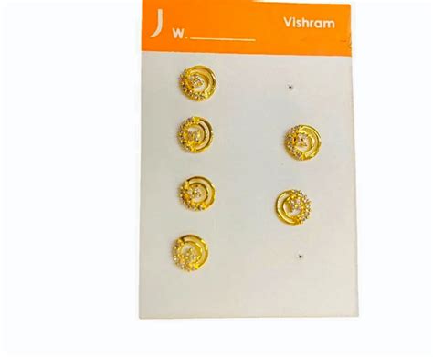 18k 0136 Gm Gold Noise Pins At ₹ 7850piece In Rajkot Id 2852224618412