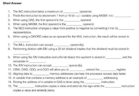 Solved The Ing Instruction Takes A Maximum Of Chegg
