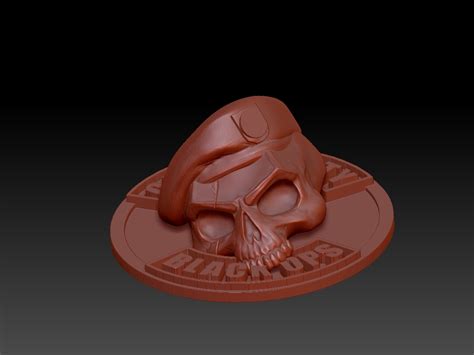 3d File Skull On Black Ops 💀・3d Printer Model To Download・cults