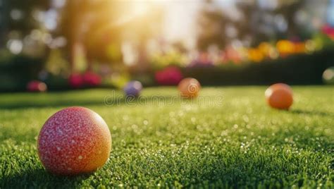 Colorful Easter Eggs Arranged On A Grassy Field Are Surrounded By