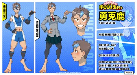 Bnha Oc Profile Tsushika Yuu By Penelopejadewing On Deviantart