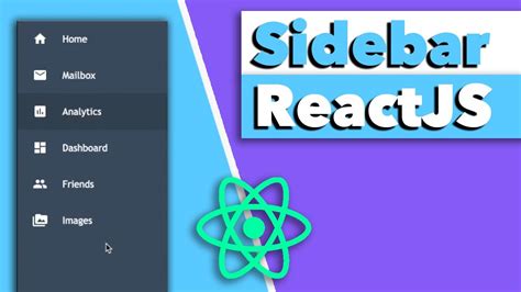 Sidebar Navigation Menu Tutorial Reactjs Beginner Navigation Tutorial Youtube