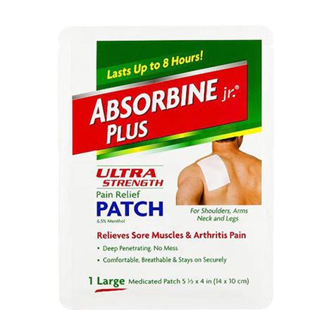 Buy Absorbine Jr Ultra Strength Pain Relieving Patch From Dollar