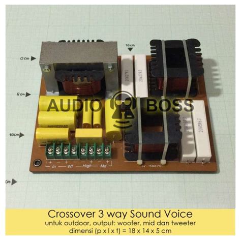 Promo Crossover Pasif Way Sound Voice Watt Woofer Mid