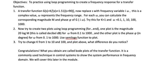Solved Objectives To Practice Using Loop Programming To