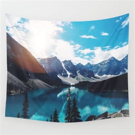 Lake Moraine Wall Tapestry By Hunterofwoods Society6 Breathtaking