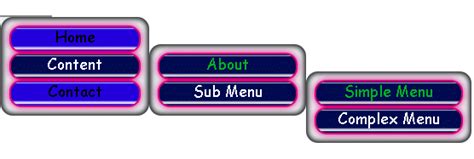 Free Online HTML And CSS Menu Layout Generator Blended Menu