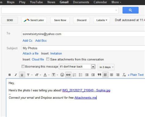 How To Send Big File Attachment Over Email Using Attachments Me