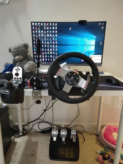 Logitech G Steering Wheel Video Gaming Gaming Accessories Controllers On Carousell