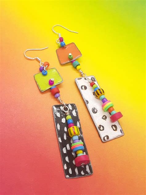 Colorful Tin Earrings