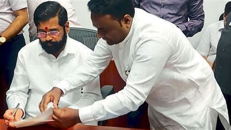 Nanded आमदार अंतापूरकरांचे मुख्यमंत्र्यांना साकडे Sakal