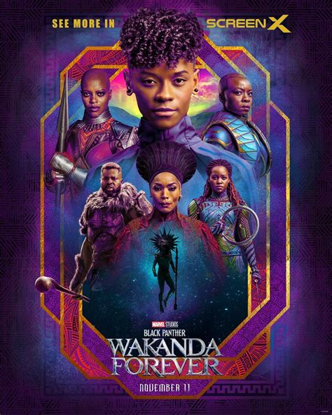 Marvel divulga 5 pôsteres novos de "Pantera Negra 2", 4 destacando Shuri