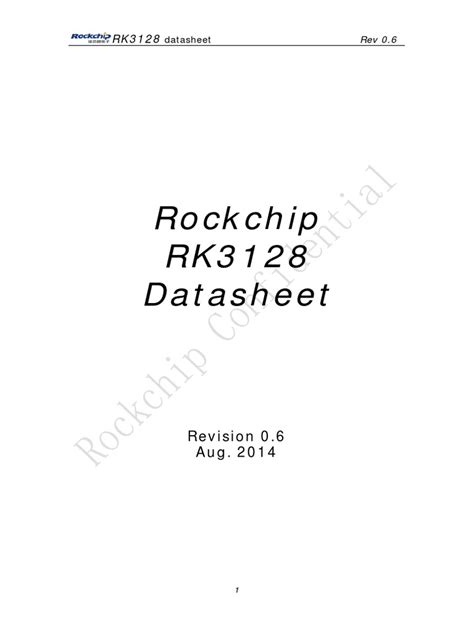 Rk3128 Datasheet V06 Pdf Hdmi Digital Audio