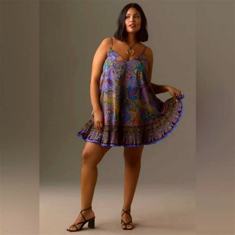 Anthropologie Dresses Nwt Anthropologie Dresspurple Floral Poshmark