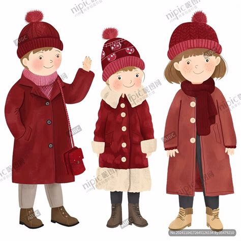 Ai创作图冬季服装插画 红色小女孩免抠合集 女孩三视图插画 冬季人物着装 儿童服装插画 新年换新装女孩 儿童全身像插画 秋冬童装 儿童冬季服装 冬装童装 过年人物小孩 新年男童女童 男孩女孩