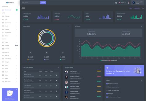 Landing Page Hyper Responsive Bootstrap 5 Admin Dashboard