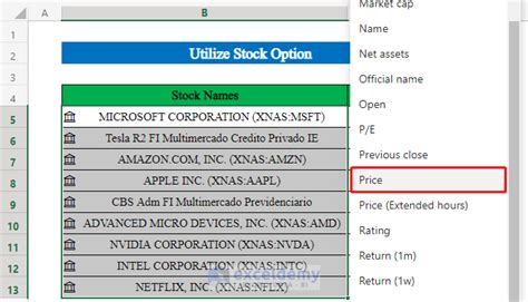 How To Track Stock Prices In Excel 2 Simple Methods Exceldemy
