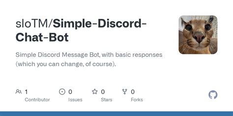 github slotm simple discord chat bot simple discord message bot