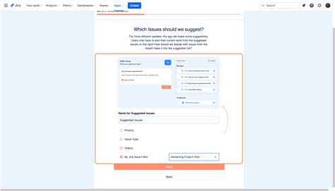 suggested jira issue selection nasa not another standup app