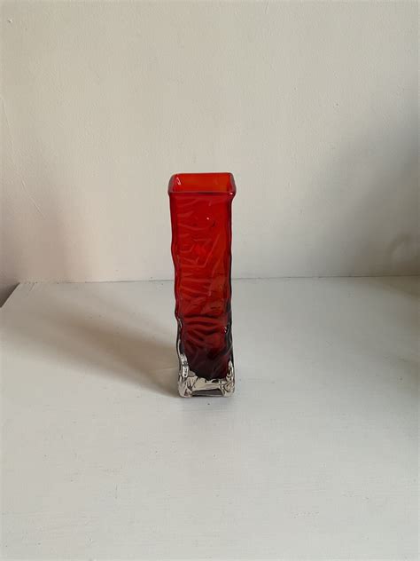 Tajima Japanese Glass Vase From The 1970s Etsy