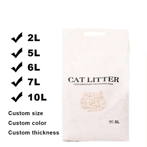 Cat Litter Packaging Baghigh Quality 25kg 5kg Side Gusset Vacuum