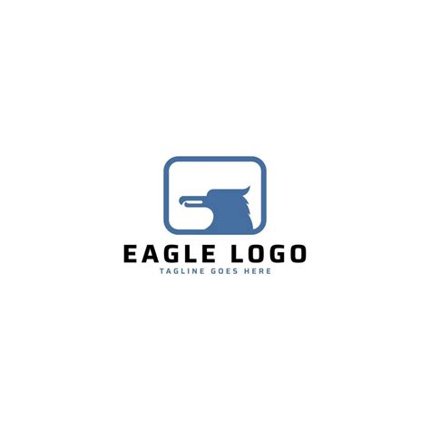 Eagle Head Simple Logo Design Isolated Eagle Logo Vector Format