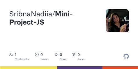 Github Sribnanadiiamini Project Js