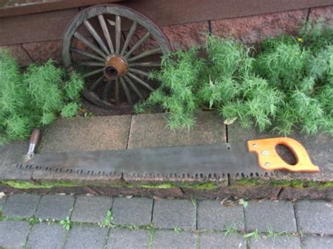 vintage one man two man crosscut logging saw antique price guide