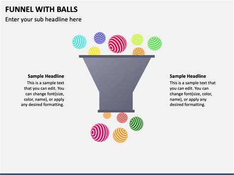 Funnel With Balls For PowerPoint And Google Slides PPT Slides
