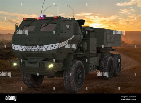 Taktisches Artillerie Raketensystem Der Armee Fotos Und Bildmaterial