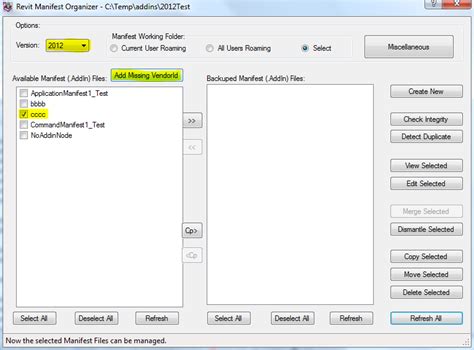 Api Support Revit Manifest Organizer Iii Revitnetaddinwizard